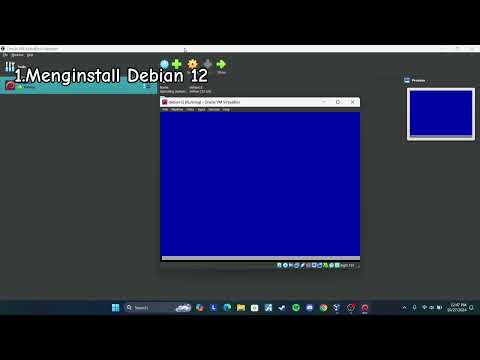 cara instalasi Debian12 sampai web server - YouTube