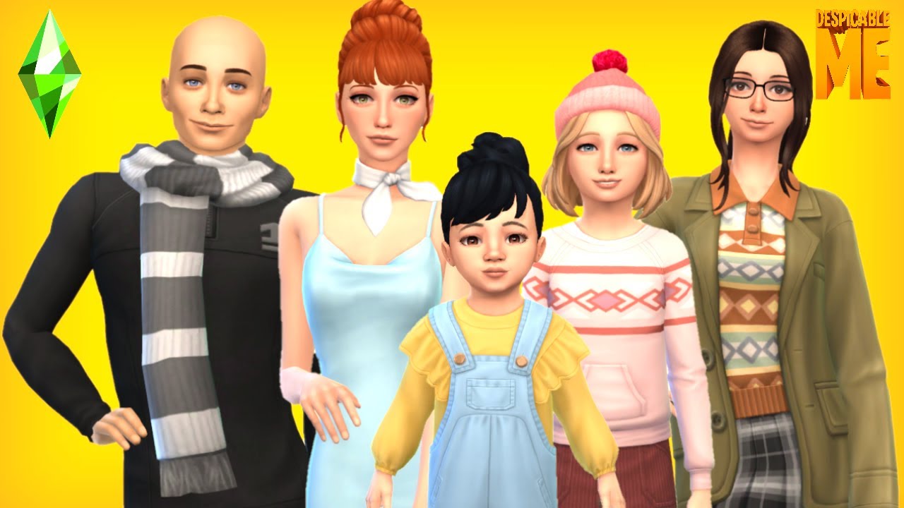 Gru, Lucy, Agnes, Edith And Margo [Despicable Me] : Sims 4 I Create a ...