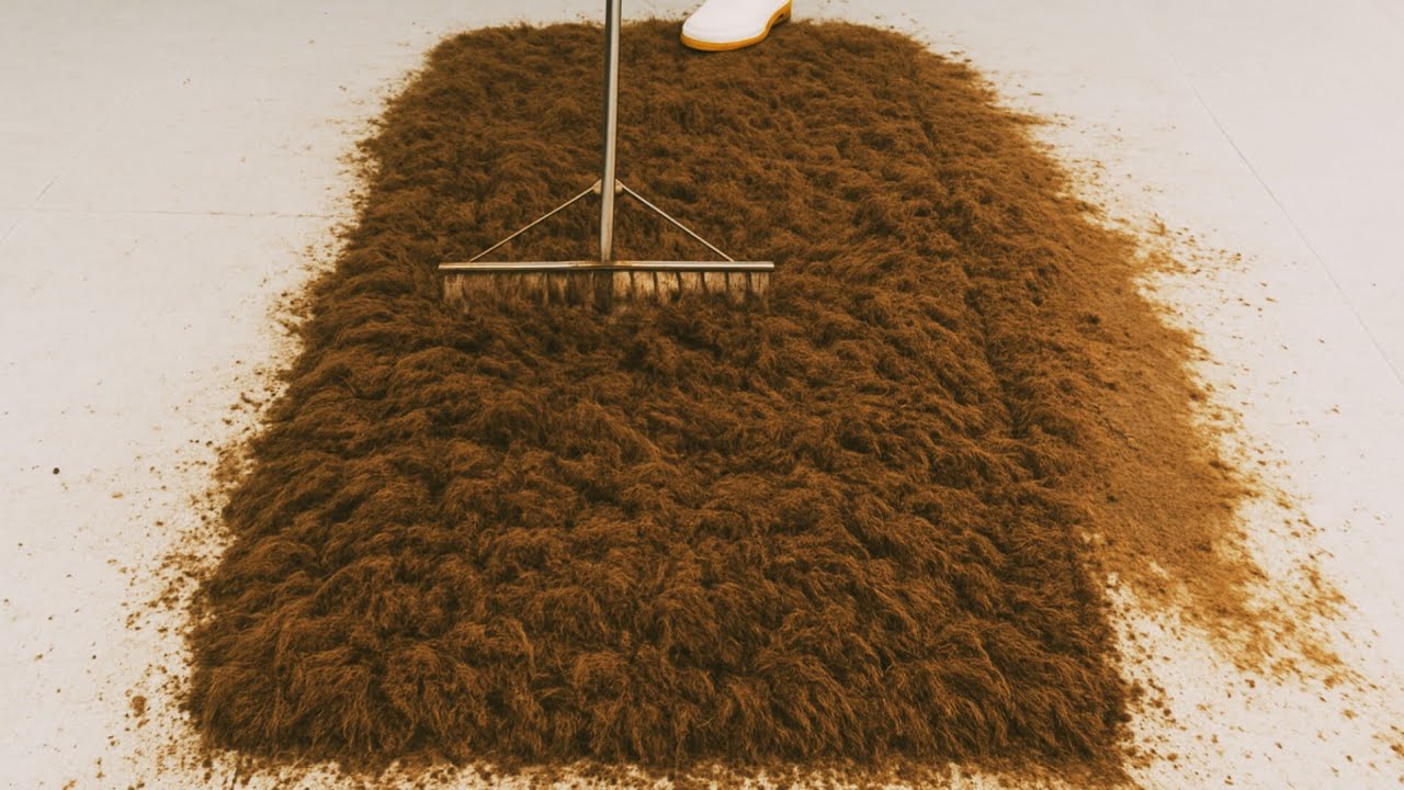 Saving a Dead Carpet - Washing a Muddy Carpet with a Metal Scrubber ...