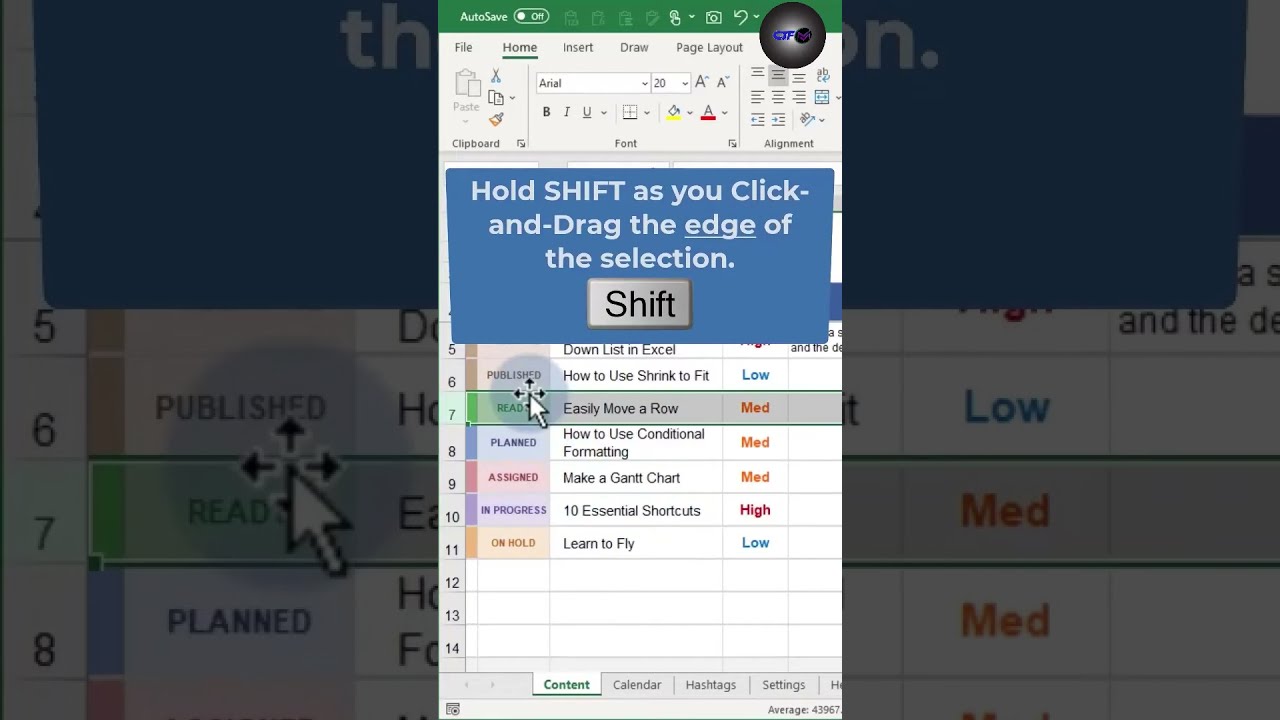 How To Move Rows In Microsoft Excel YouTube How To Move Rows In Microsoft Excel YouTube