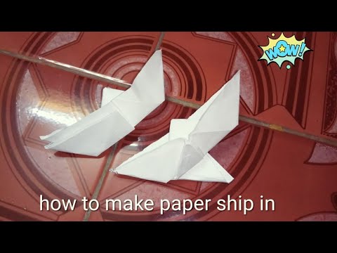 Kids learning/paper kappal/Paper ship doing by a kid/fun time with kids ...