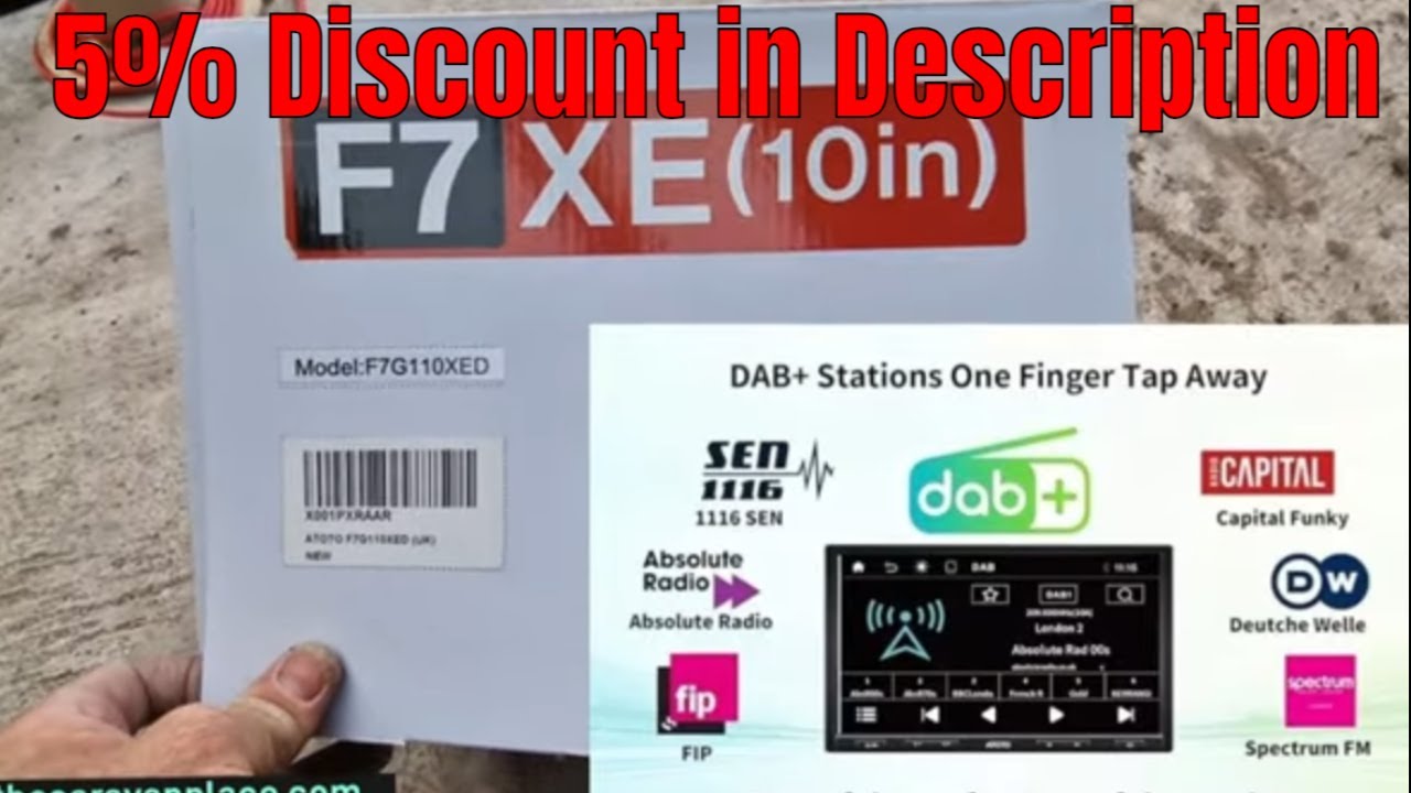 Latest Atoto F7 XE Head unit upgrade, even fits a Daf Lf Lorry. - YouTube