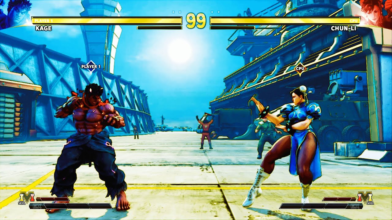 Kage vs Chun Li (Hardest) Street Fighter V. - YouTube