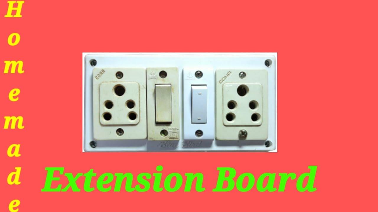 Homemade Electric Extension Board || How To Make Electric Extension ...