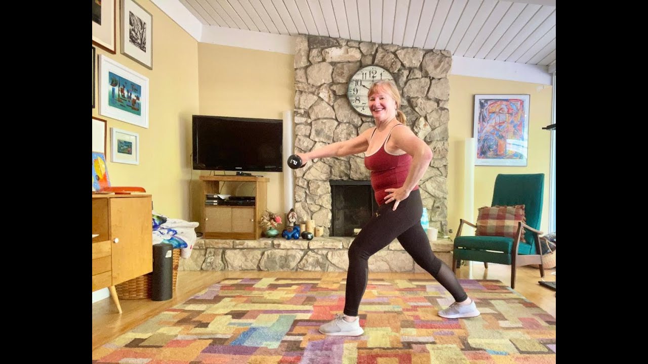 Cardio and Toning with Hand Weights - YouTube