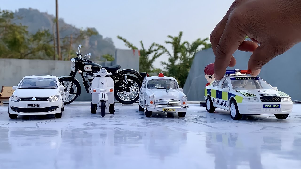 Police Car | Volkswagen Polo Car | Ambassador Car | Nano Car | Diecast ...