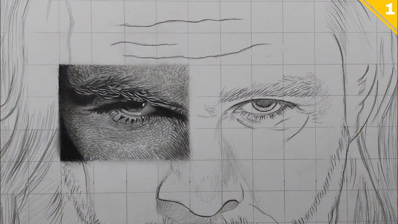 Thor drawing | step by step | hyper realistic shading tutorial part 1 ...