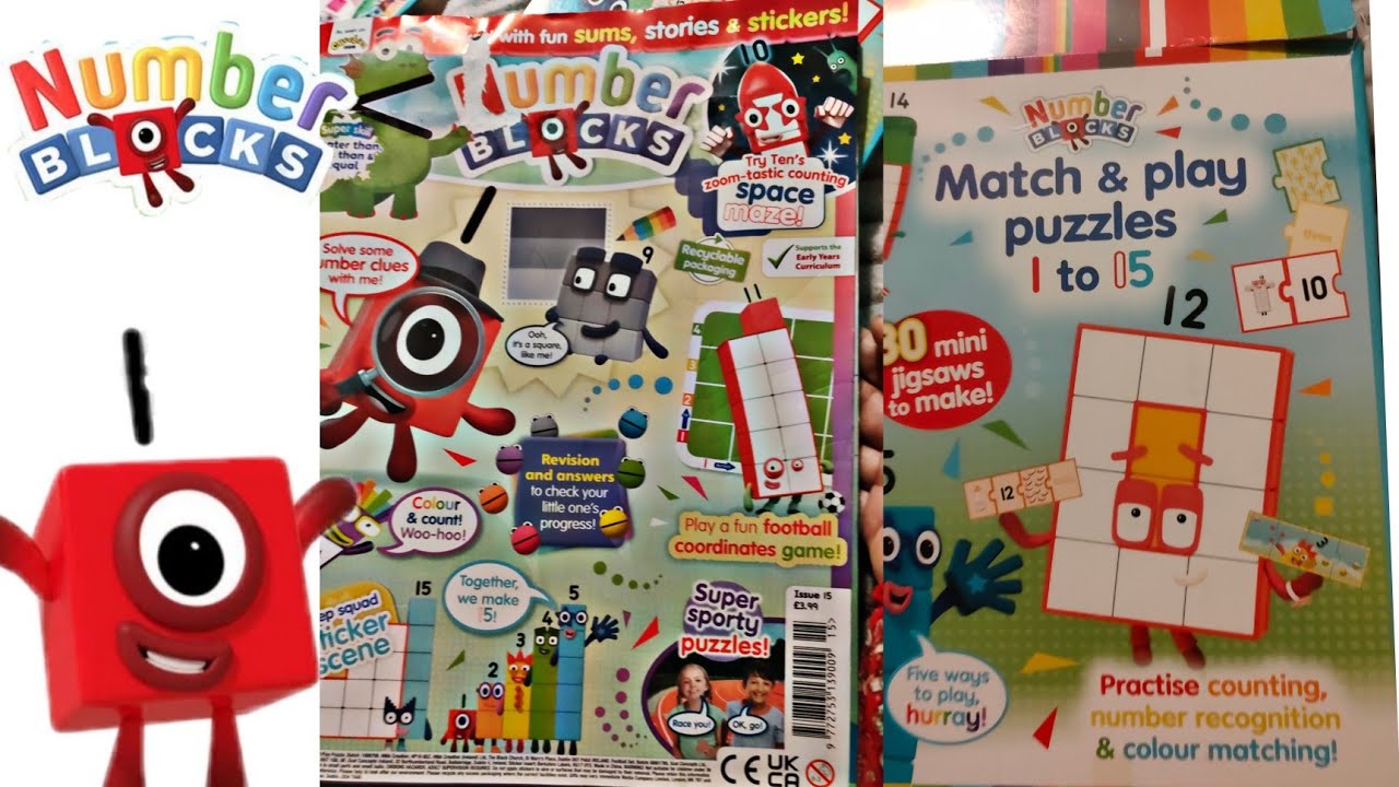 number blocks magazine unboxing issue 15 2022 match & play puzzles ...