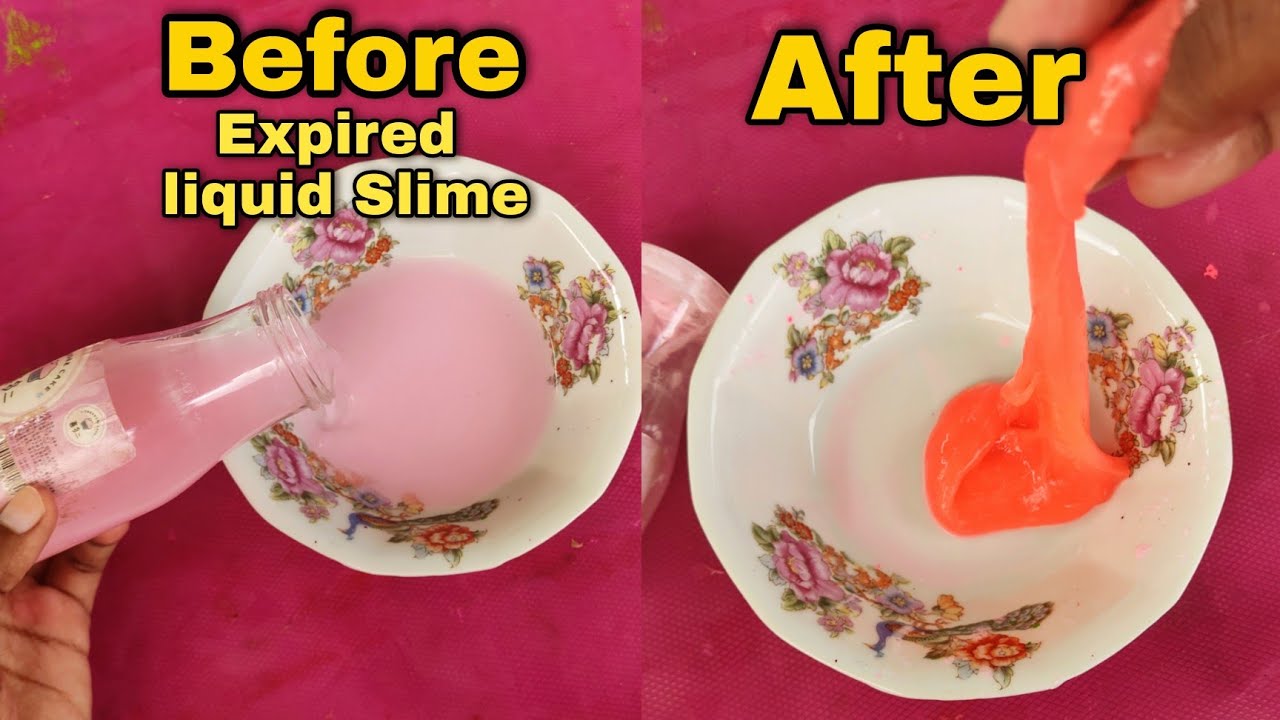 Expired slime into new slime/ fixed old slime - YouTube