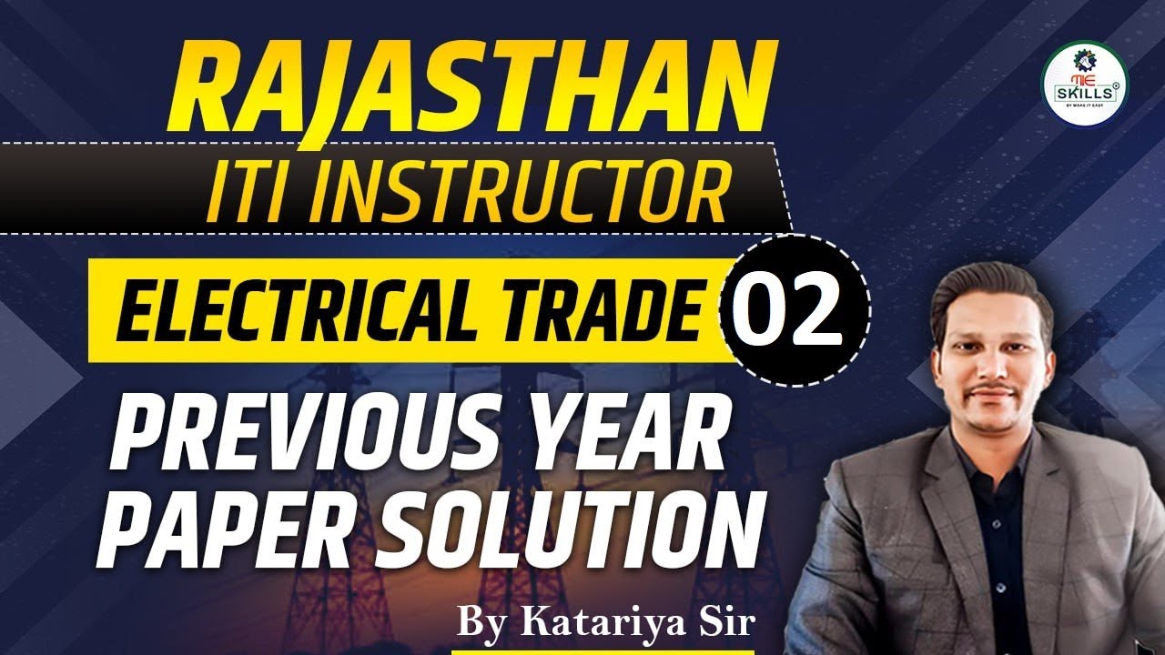 Rajasthan ITI instructor Electrician Previous Year Paper Solution I ...