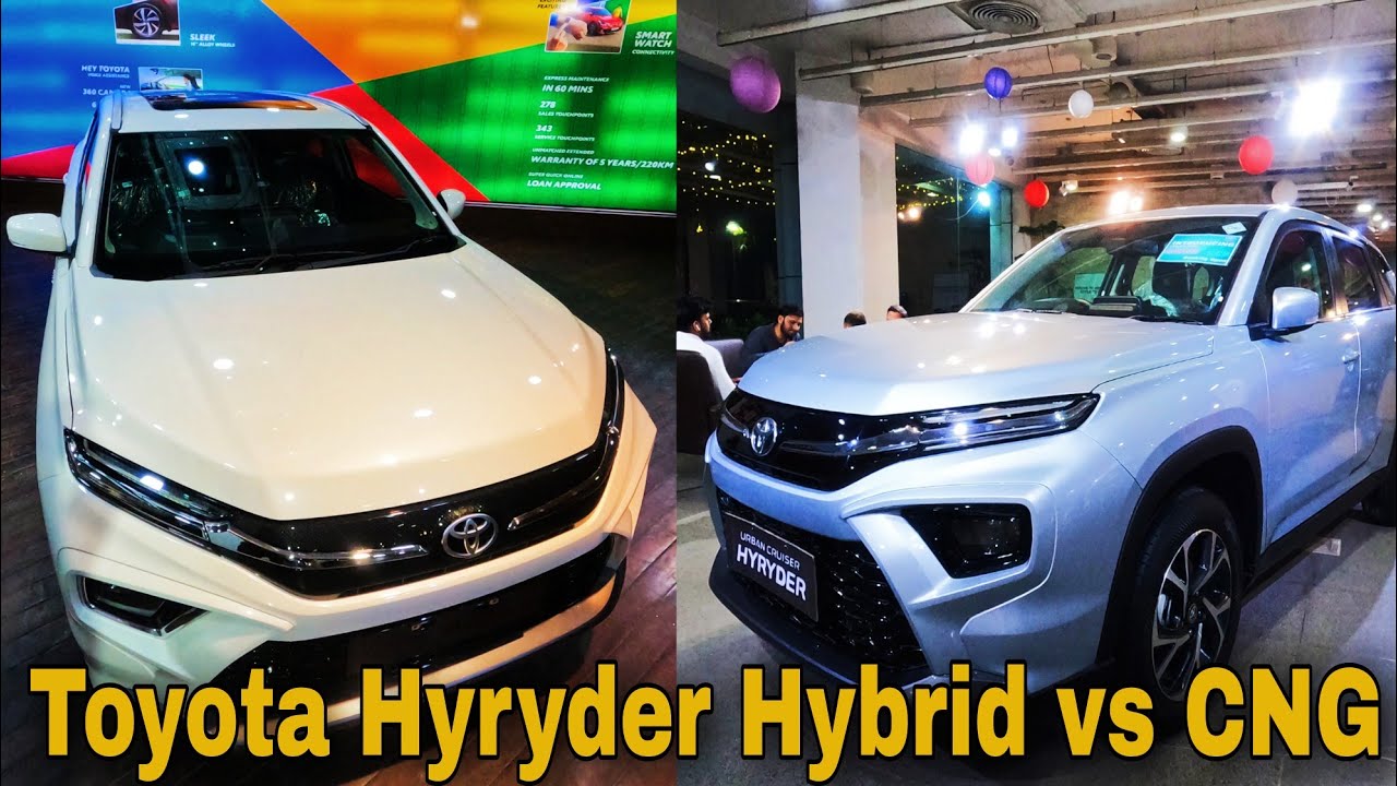 New Toyota Hyryder Hybrid vs CNG || Detailed Information Review by ...