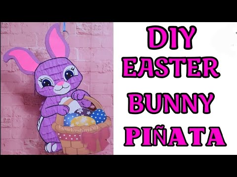 DIY Easter Bunny Piñata | como hacer conejo de Pascua piñata | TUTORIAL ...