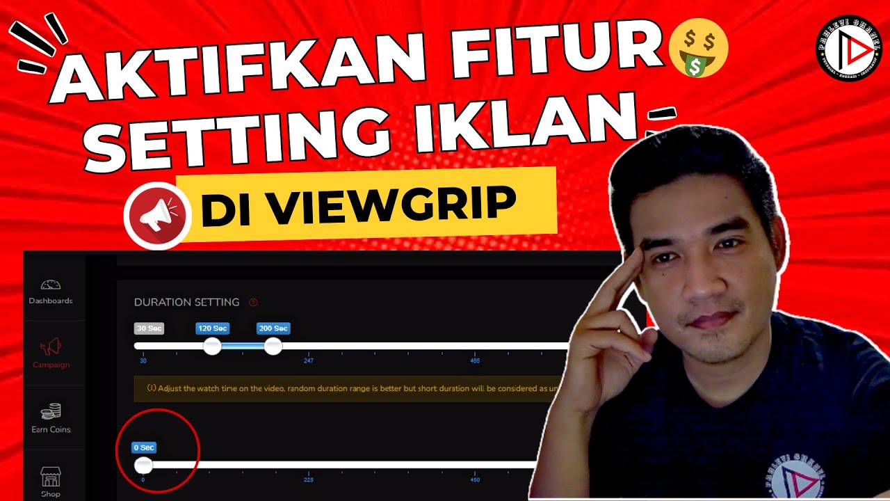 CARA MENGAKTIFKAN DAN MEMUNCULKAN FITUR SETTING IKLAN DI VIEWGRIP TERBARU - YouTube