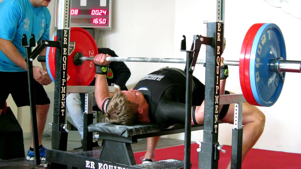 Marko B. Hansen - JM Bænkpres 2012 - BP 2. attempt -165 kg - YouTube