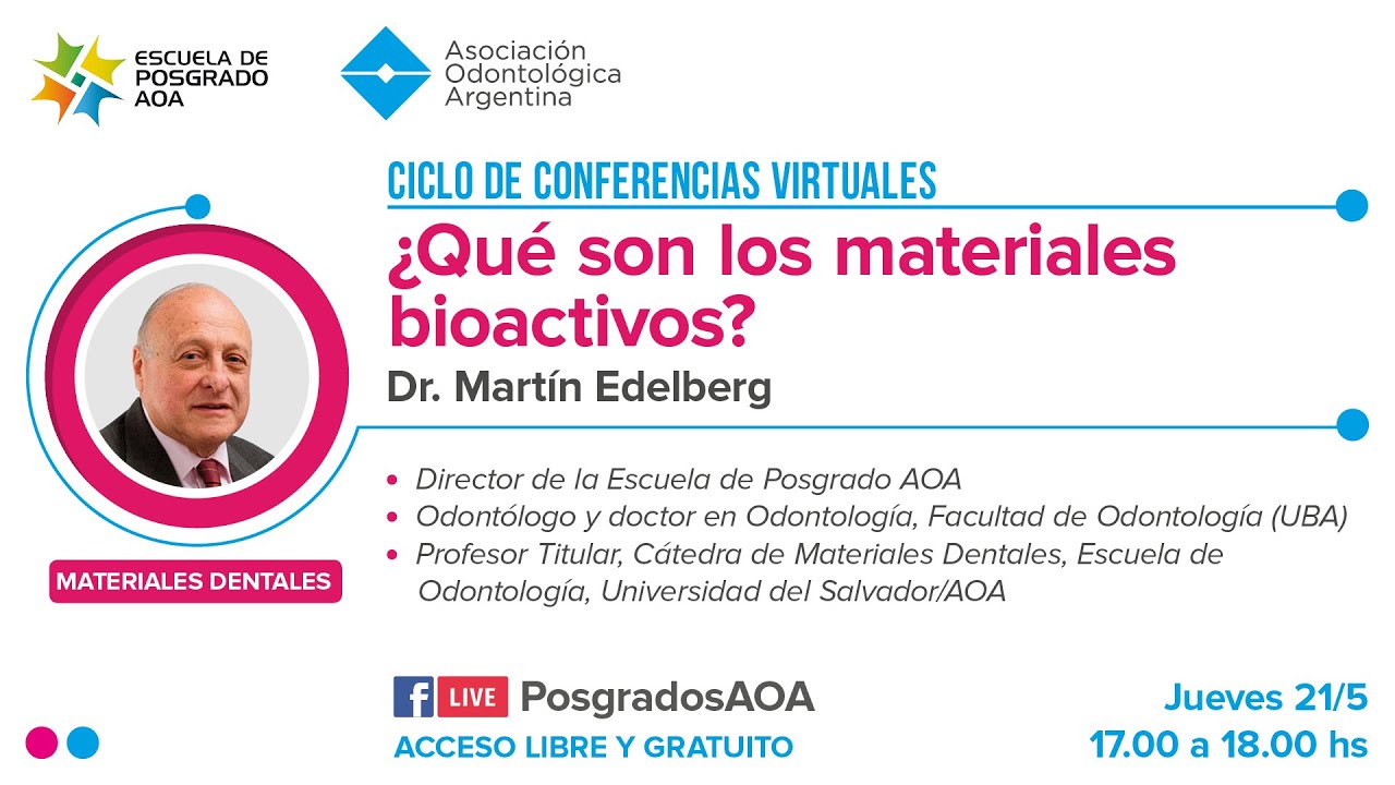 [CICLO DE CONFERENCIAS] ¿Qué son los materiales bioactivos? - Dr ...