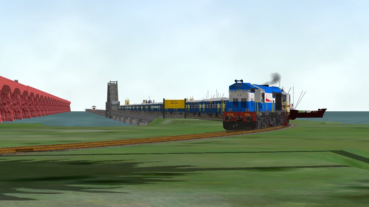 ALCO Locomotive with dead WAP7 ICF Train|Indian Train Simulator||MSTS ...