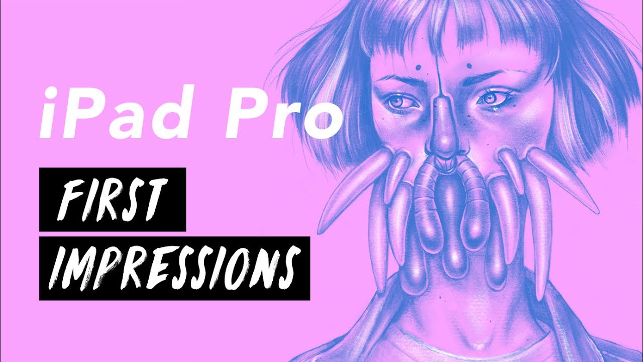 iPad Pro + Apple Pencil + Procreate App First Impressions with Drawing ...