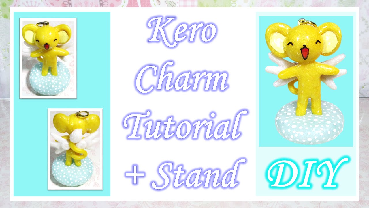 Kero/Keroberos Charm Tutorial + Stand: Polymer Clay DIY - YouTube