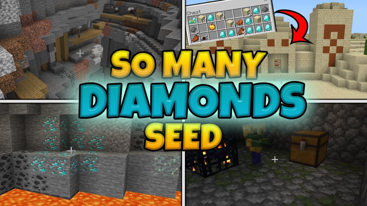 Easily get Diamonds on this Minecraft Seed - YouTube