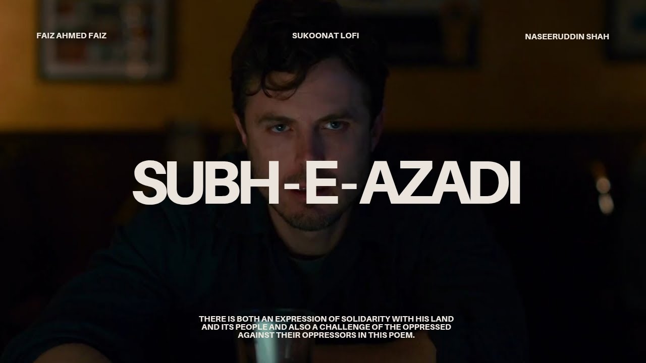 Subh-e-Azadi by Faiz Ahmed Faiz | Naseeruddin Shah | Manchester By The ...