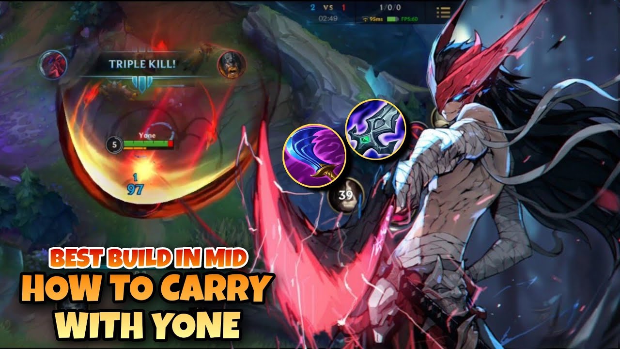 WILD RIFT YONE : S+ INSANE CLEAN CARRY | WILD RIFT YONE BUILD & RUNES ...