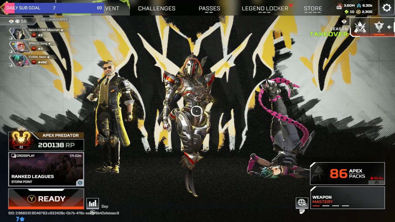 #1 Apex Predator Gains 10k RP in One STREAM // Follow @nv_messiah247 on ...