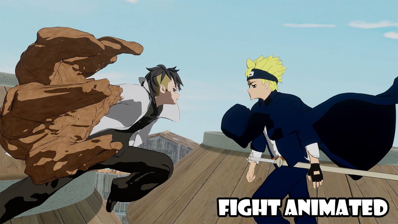 Boruto vs Kawaki | Boruto Two Blue Vortex | Fight Animated | 4K - YouTube