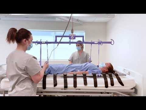 How to use the Arjo Strap Stretcher - YouTube