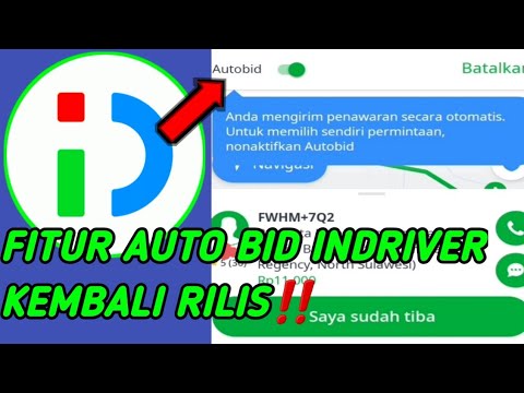 FITUR AUTO BID INDRIVER KEMBALI RILIS,info fitur auto bid,top up saldo ...