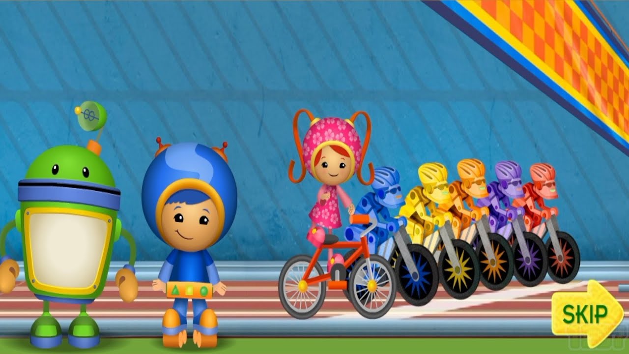 Team Umizoomi Umi Games Mighty Bike Race - Educational English Cartoon ...
