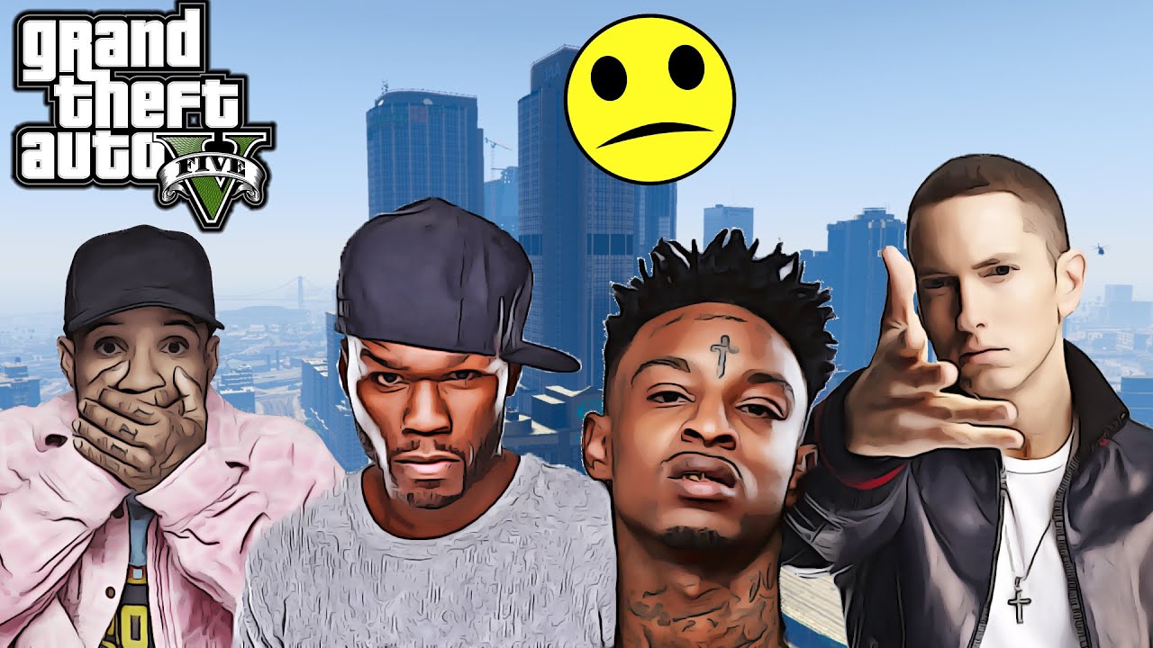 Rappers Near-Death Experiences Recreated in GTA 5 (50 Cent, Megan thee ...