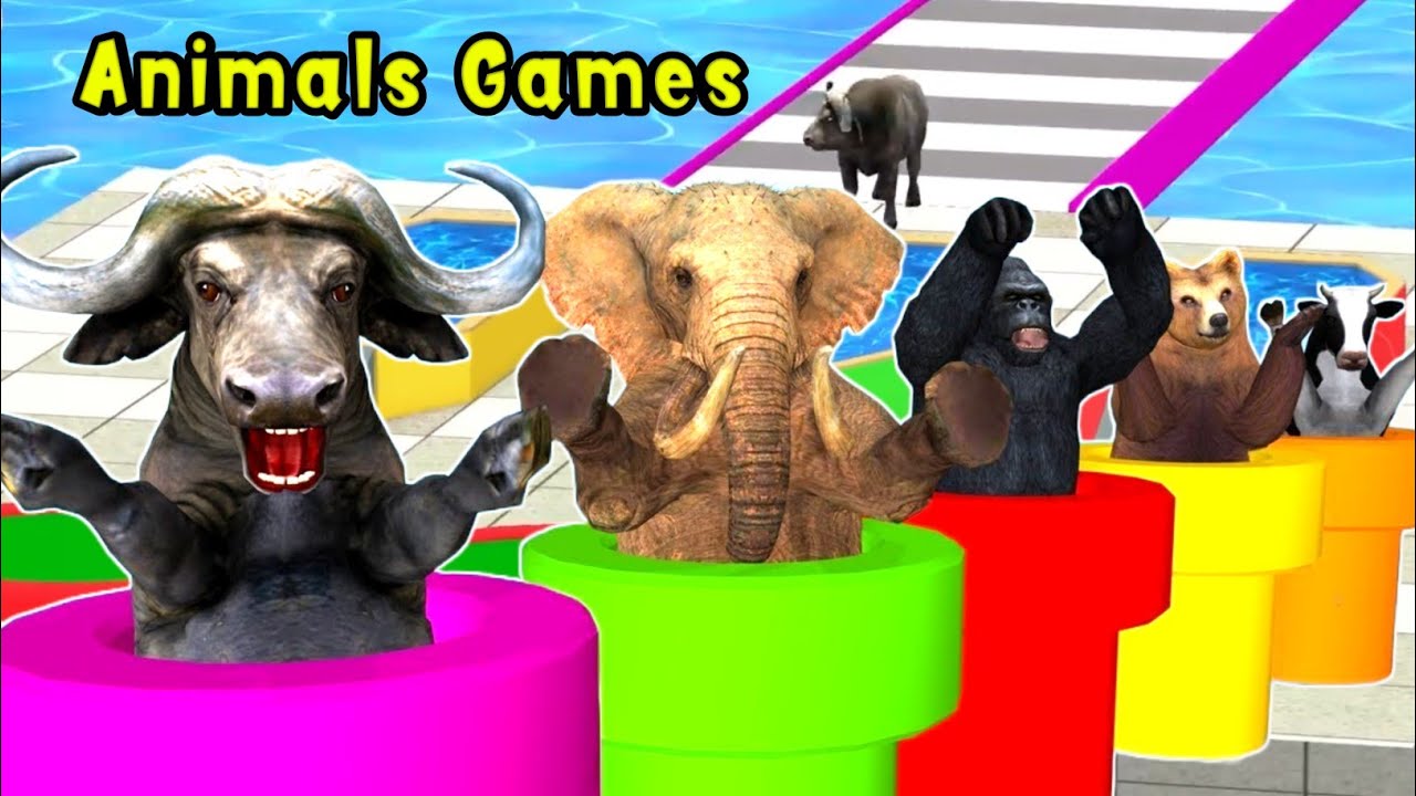 Animal crossing fountain, fountain crossing with mammoth cow cat, cow ...