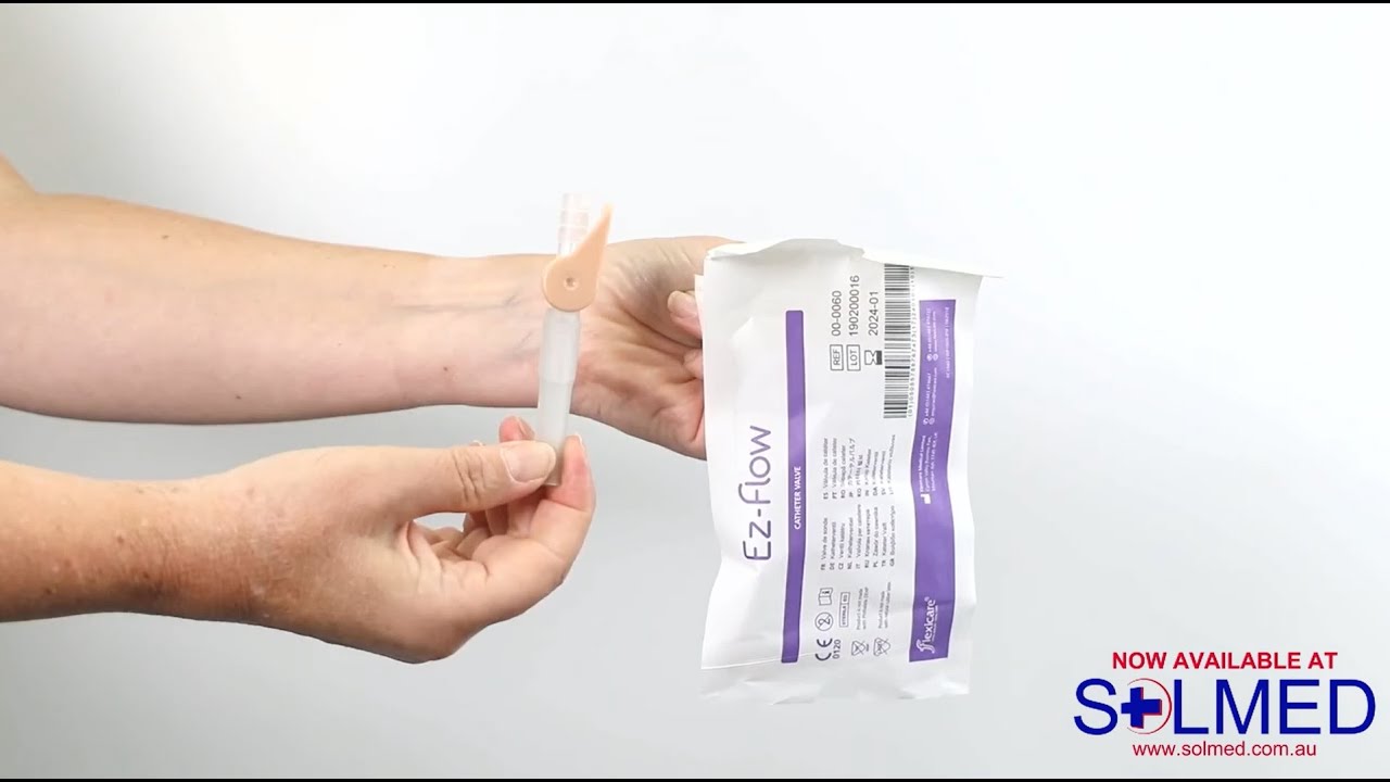 EZ-FLOW CATHETER VALVE - USAGE GUIDE - Solmed Pty Limited - YouTube
