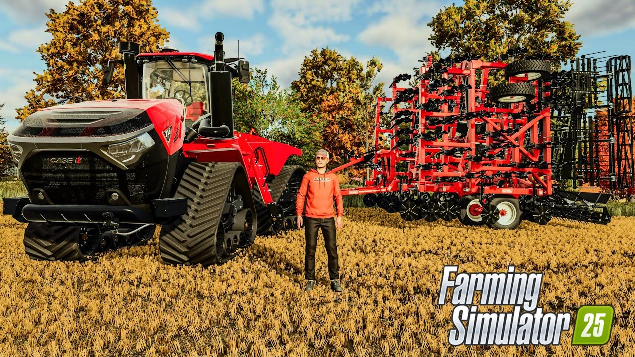 CASE IH QUADTRAC 715 in action - cultivating with SALFORD 1260 | FS25 ...