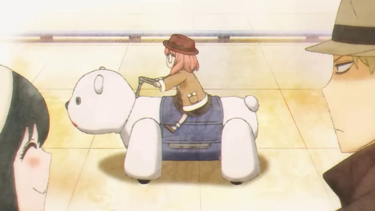 Anya rides the white bear so cute! | Spy x Family Season 2 Episode 3 ...