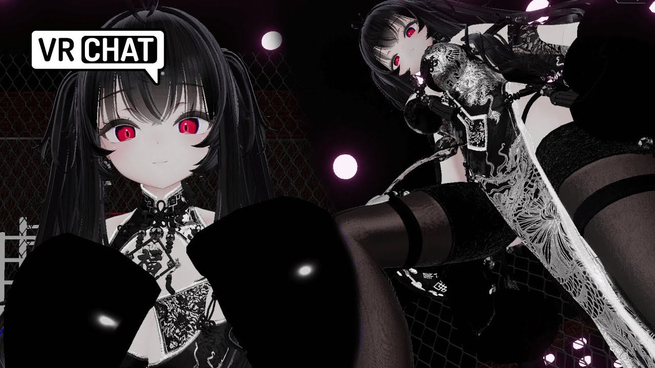 Goth mistress towers over you VRchat POV BOXING - YouTube