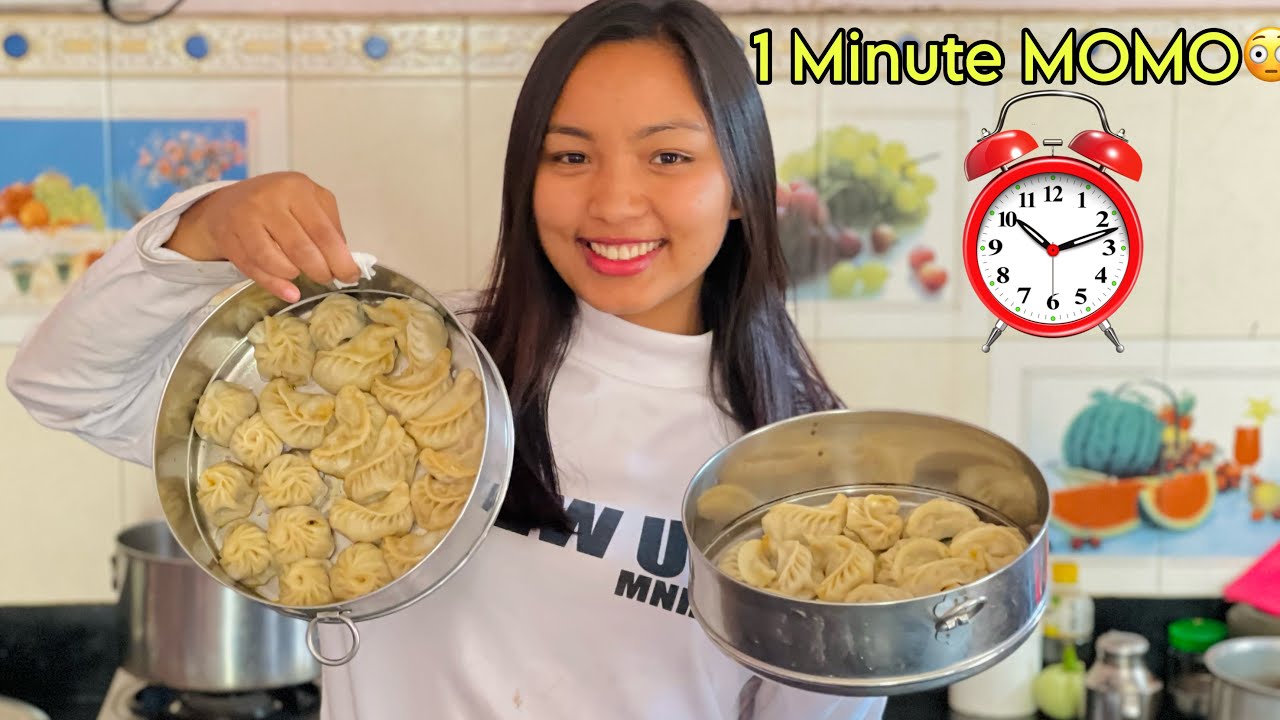 MOMO CHALLENGE in 1 MINUTES😍🥟⏰!! - YouTube