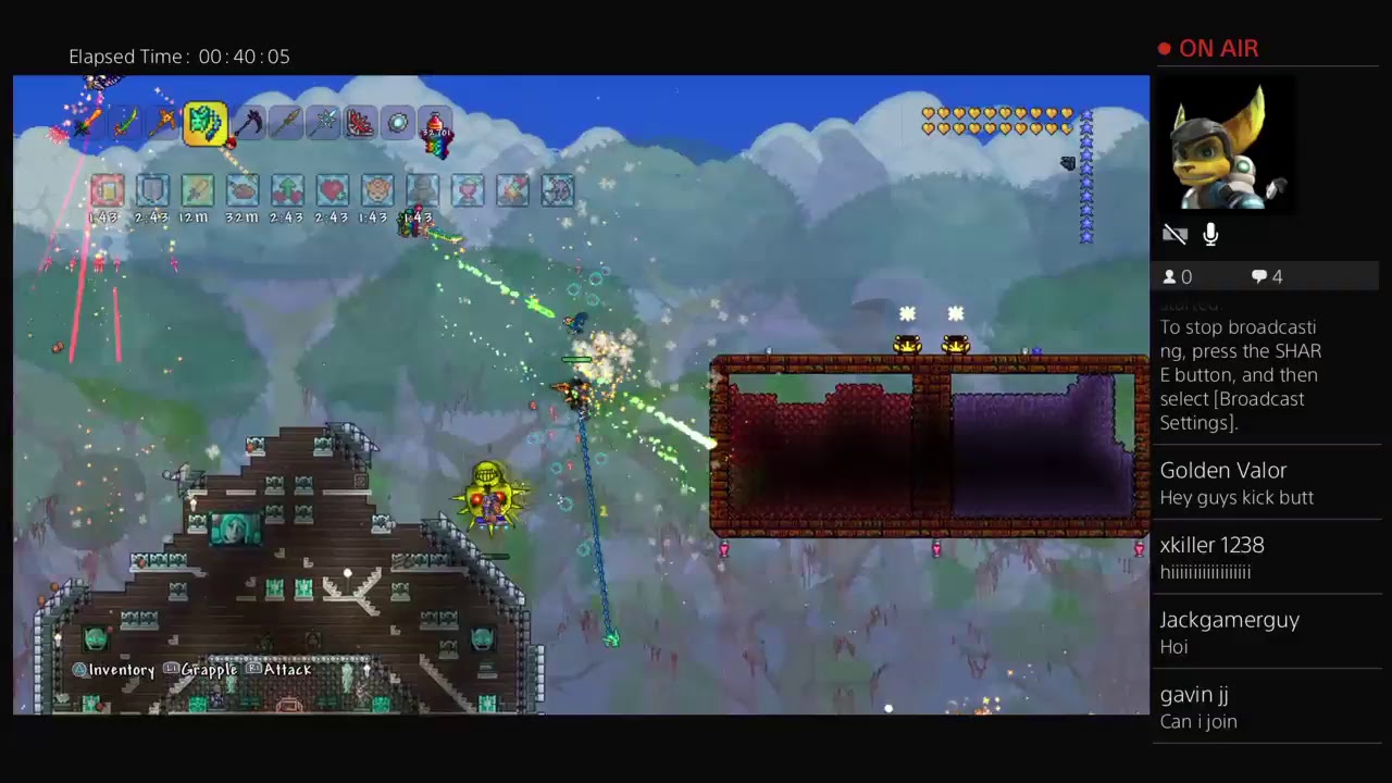 Terraria boss fights with friends - YouTube