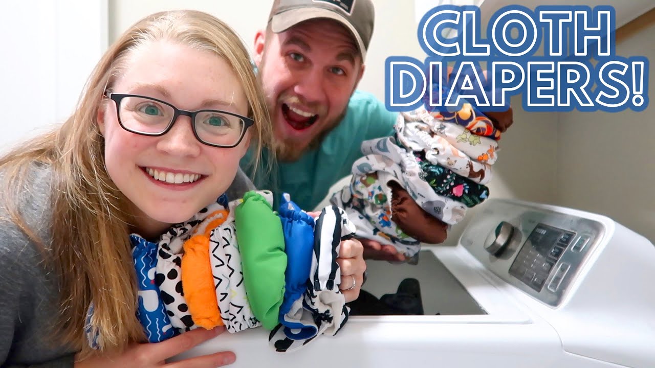Newborn Cloth Diaper Routine | Day in the Life! - YouTube