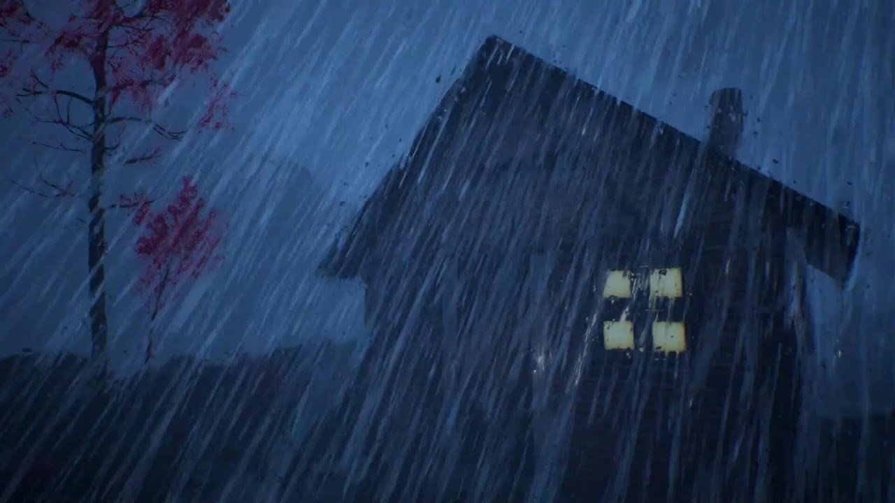 BRUTAL HEAVY RAIN with cold wind and rain sounds for sleeping - YouTube