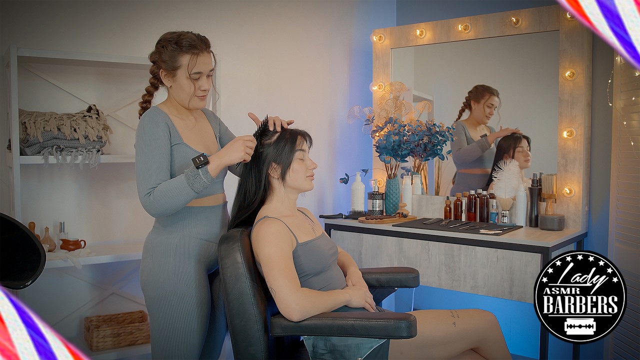 ASMR Hair and Scalp Scratching by Barber Lady Elle - YouTube