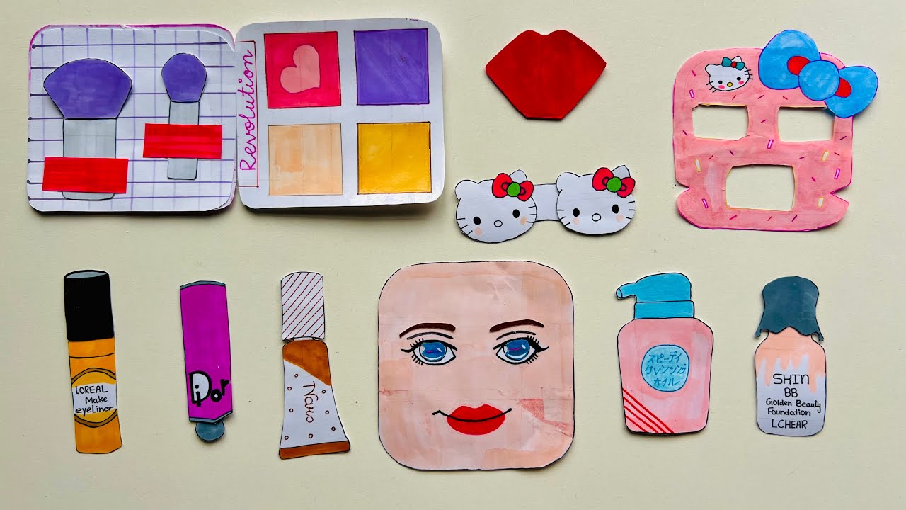 ️ Paper Diy ️ Roblox baddie skincare & Makeup 💅 Blind Bag Paper 💕 ASMR ...