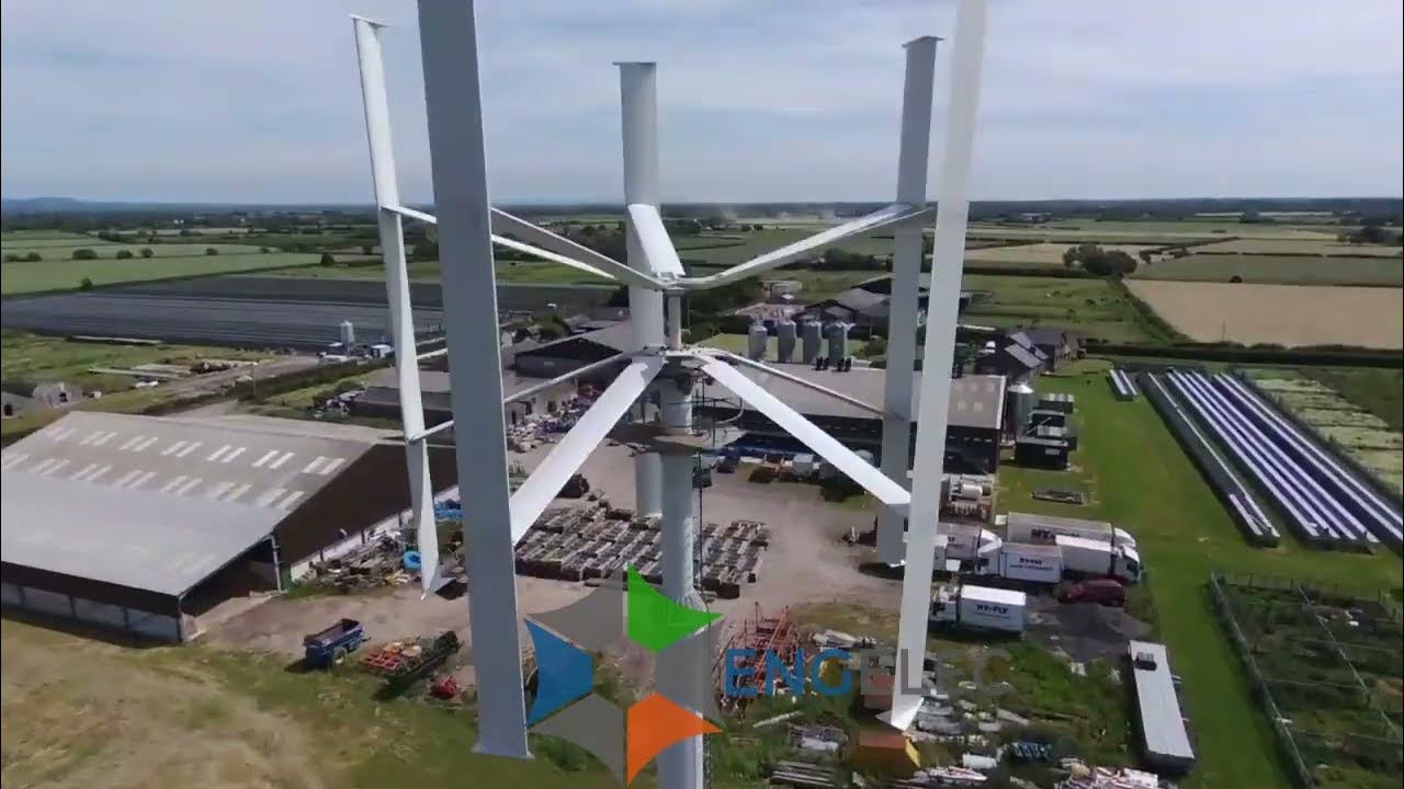 ENGELEC Vertical wind turbine 5kW - YouTube