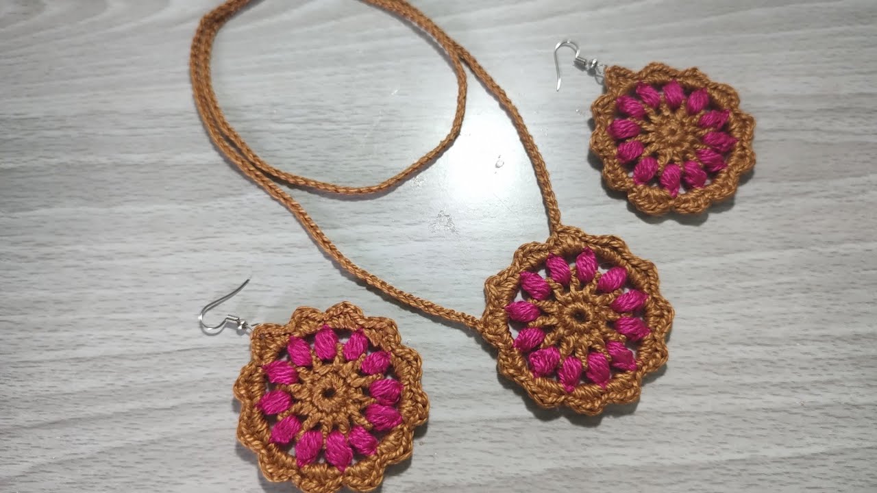 Colar de crochê fácil - passo a passo - YouTube