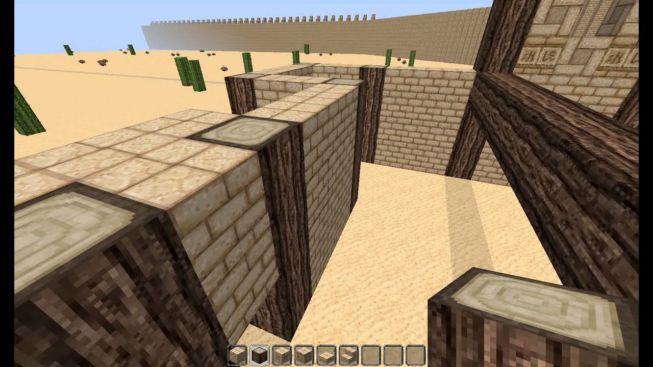 minecraft woestijn kingdom bouwen #1 - YouTube