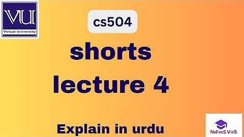cs504 software engineering short lectures in (urdu /Hindi)|cs504 short lectures playlist| - YouTube