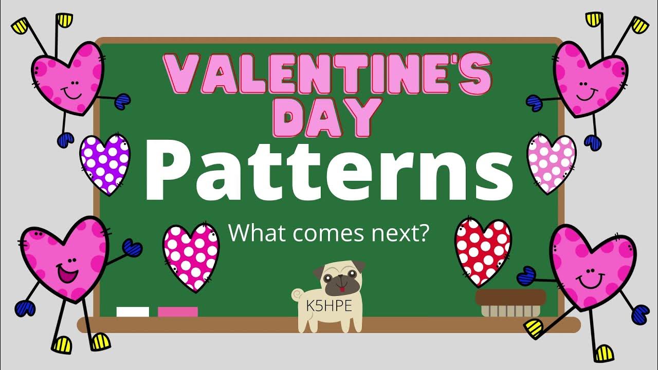 Valentine's Day Patterns What Comes Next? Math, Patterning, Virtual ...