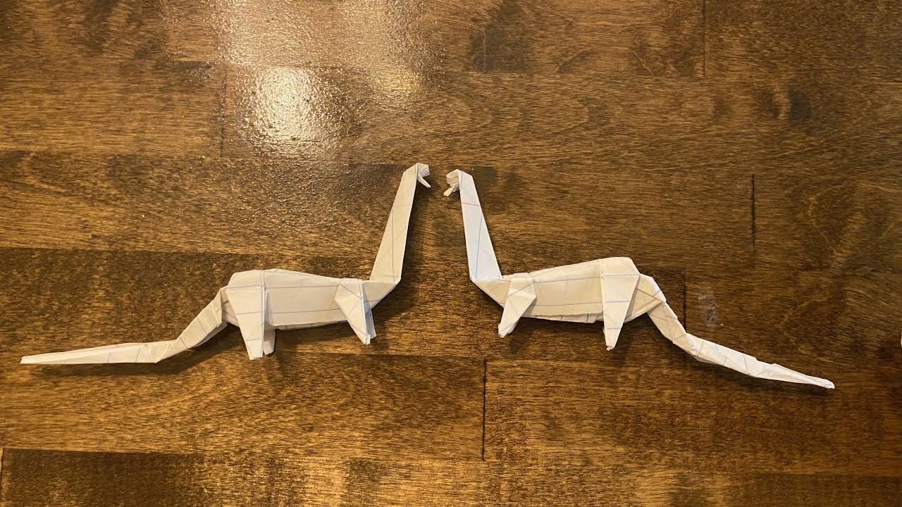 Origami Diplodocus 🦕 - YouTube