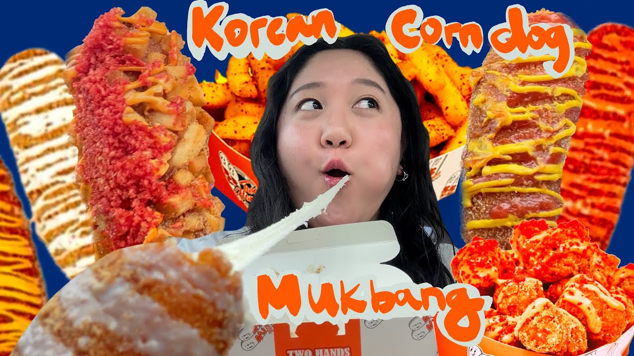 Korean Corn Dogs Car Mukbang - YouTube