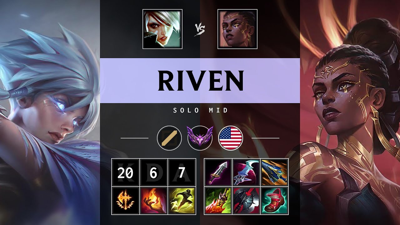 Riven Mid vs Mel - NA Master Patch 25.S1.3 - YouTube
